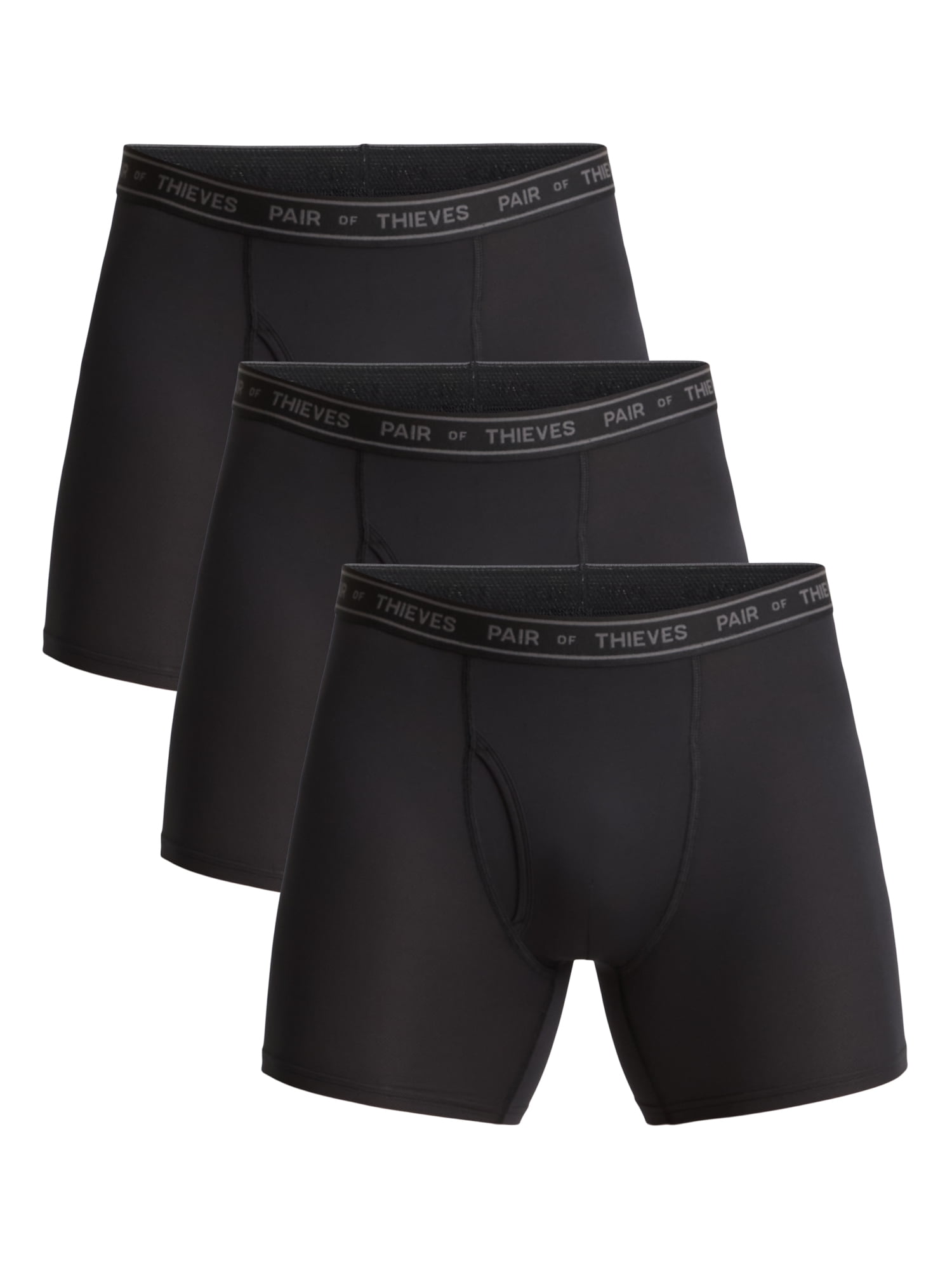 Pair of Thieves Men's 4-Way Stretch Boxer Briefs, 3pk - Walmart.com