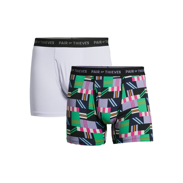 Pair of Thieves Men’s SuperFit Shoots & Ladders Boxer Briefs, 2-Pack ...