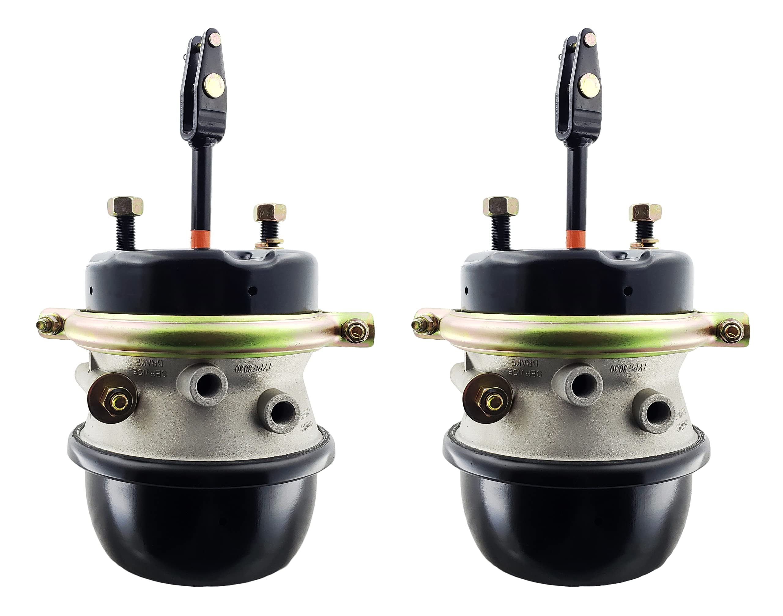 Pair of Type 30/30 Air Brake Chamber with Welded Clevis 2.5" Stroke ...