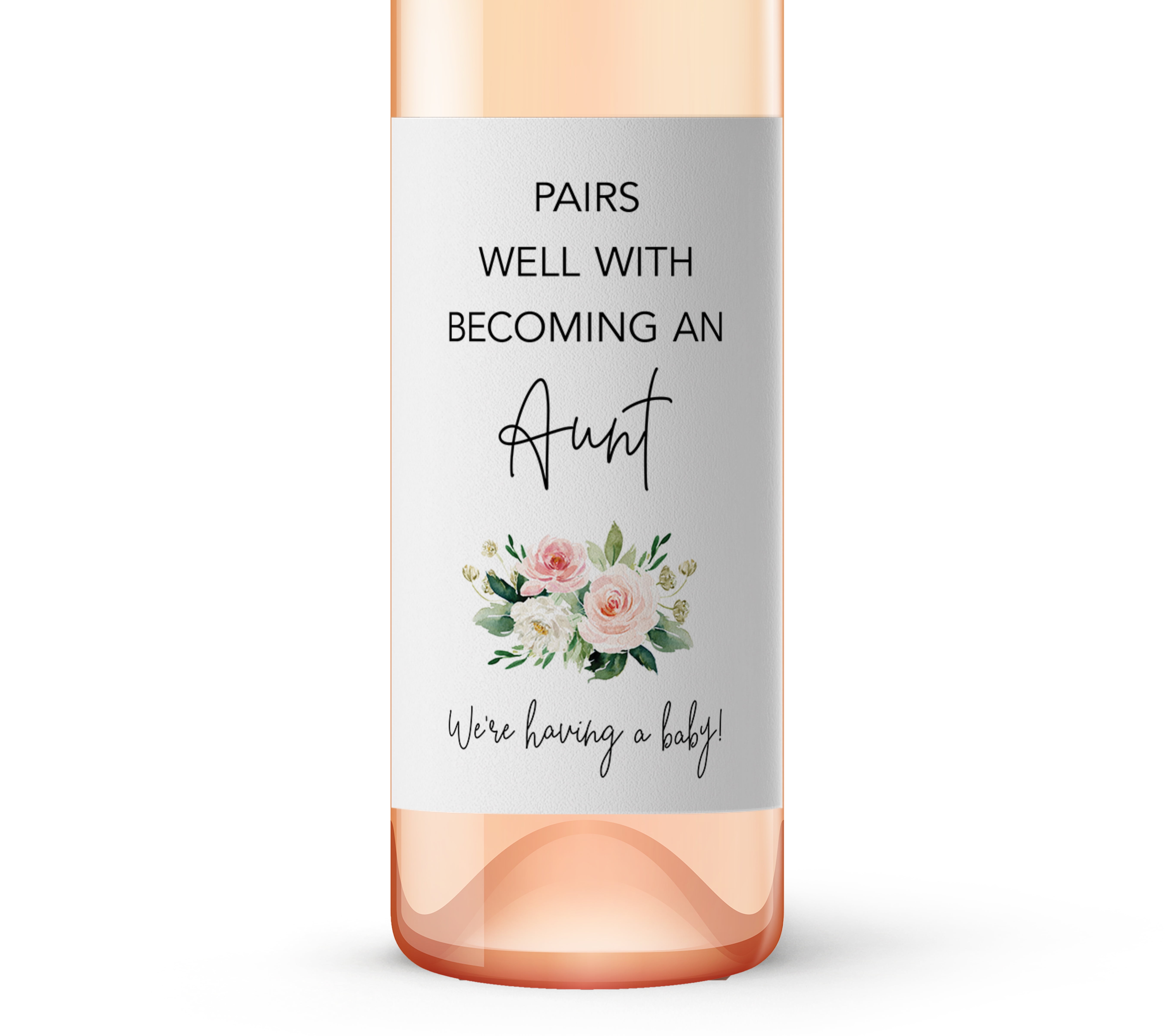 Pairs Well With Becoming an Aunt SET of 4 GENDER NEUTRAL Pregnancy ...