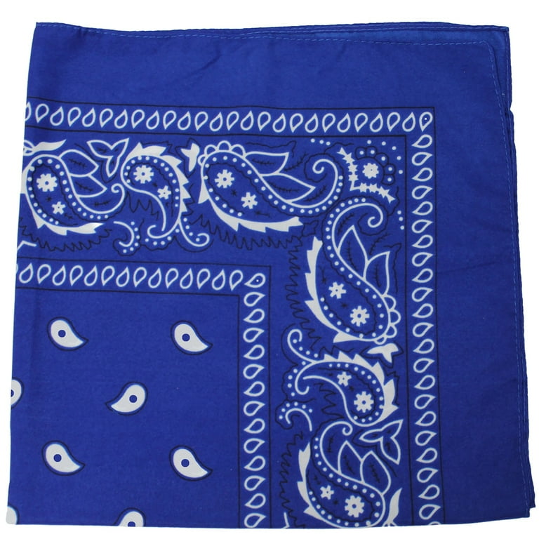Royal Blue Crip Bandana Royal Blue Paisley Bandana At ₹ 40/piece