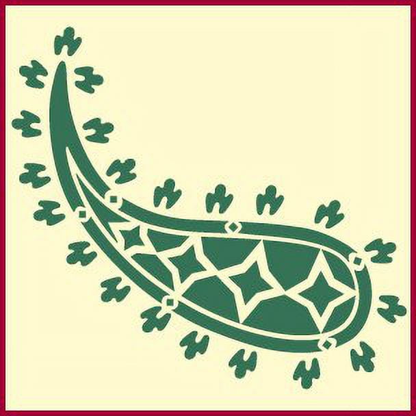 Paisley 2 Stencil - Reusable Laser Cut Mylar Template for Painting Home ...