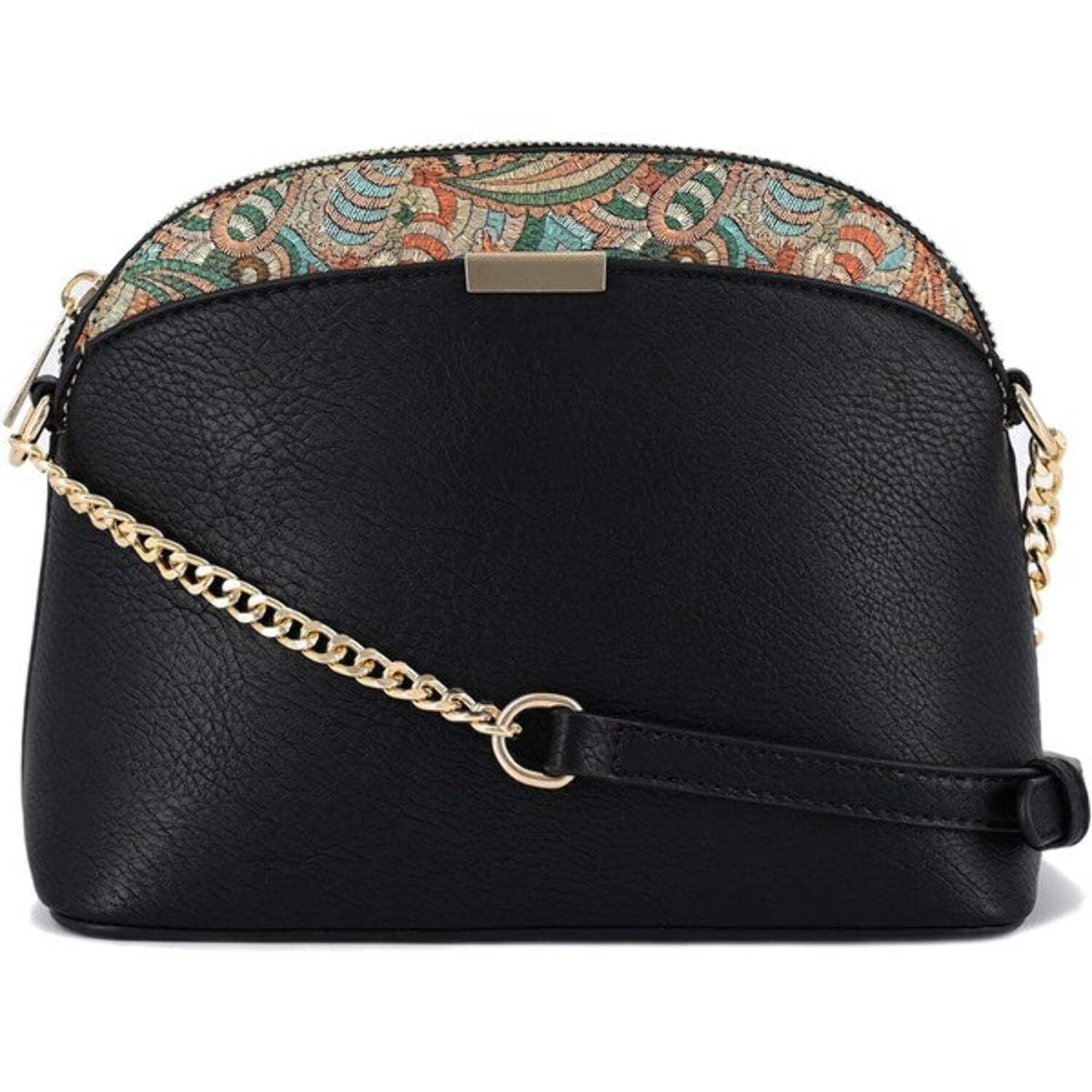 Paisley Accent Small Dome Crossbody Bag - Walmart.com