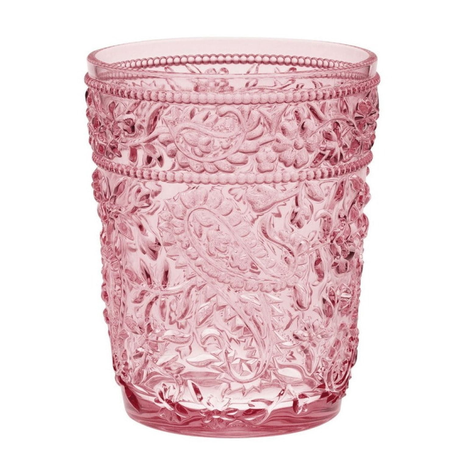 Paisley Acrylic Glasses Drinking Set of 4 DOF (13oz), Plastic Drinking ...