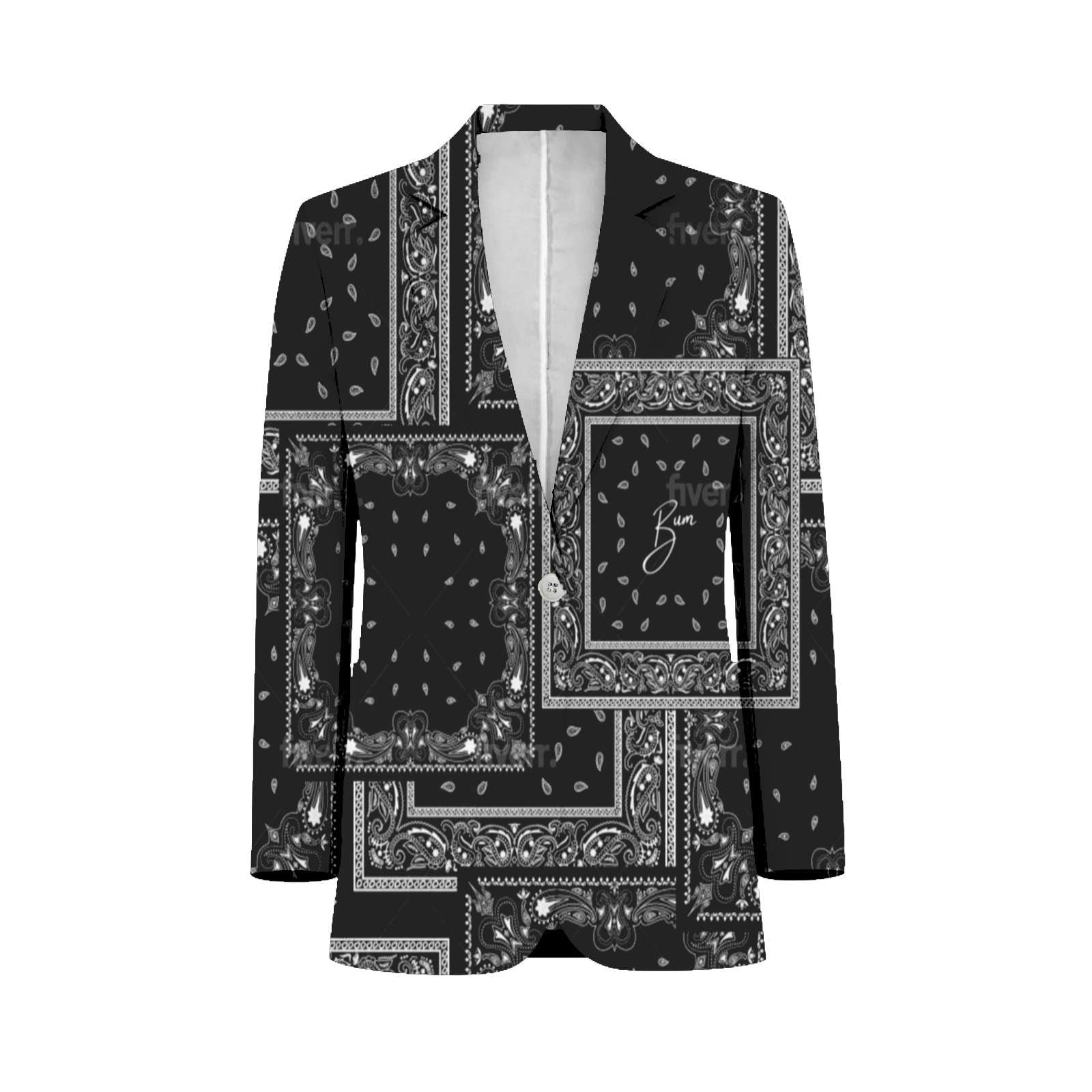 Paisley Bandana Customized Men's Suits full man Shawl Collar Gentleman ...
