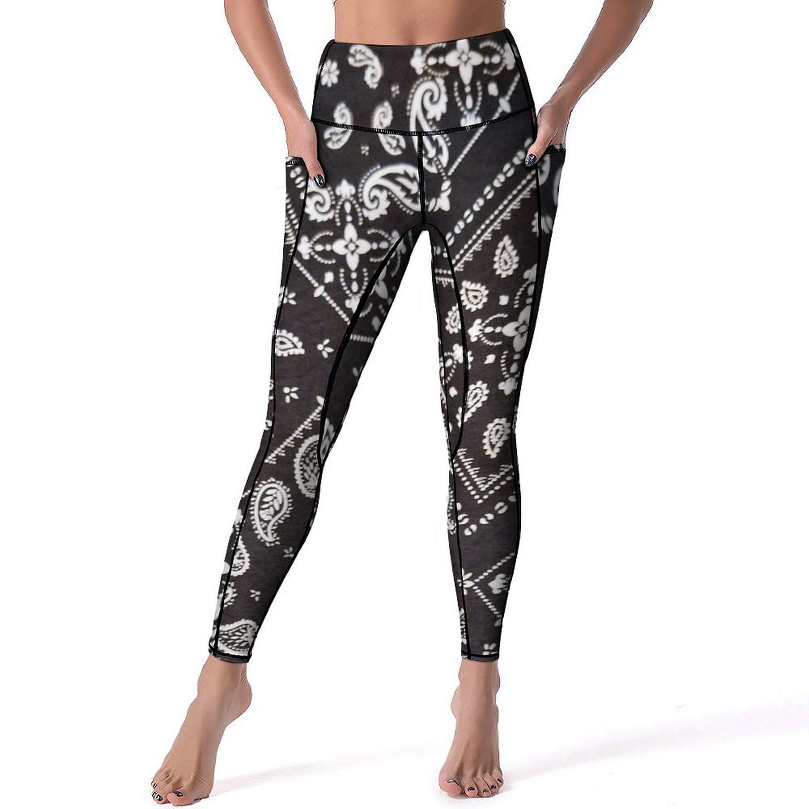 Paisley Bandana Leggings Gym Wear Gym Sportswear Woman Tight Fitting ...