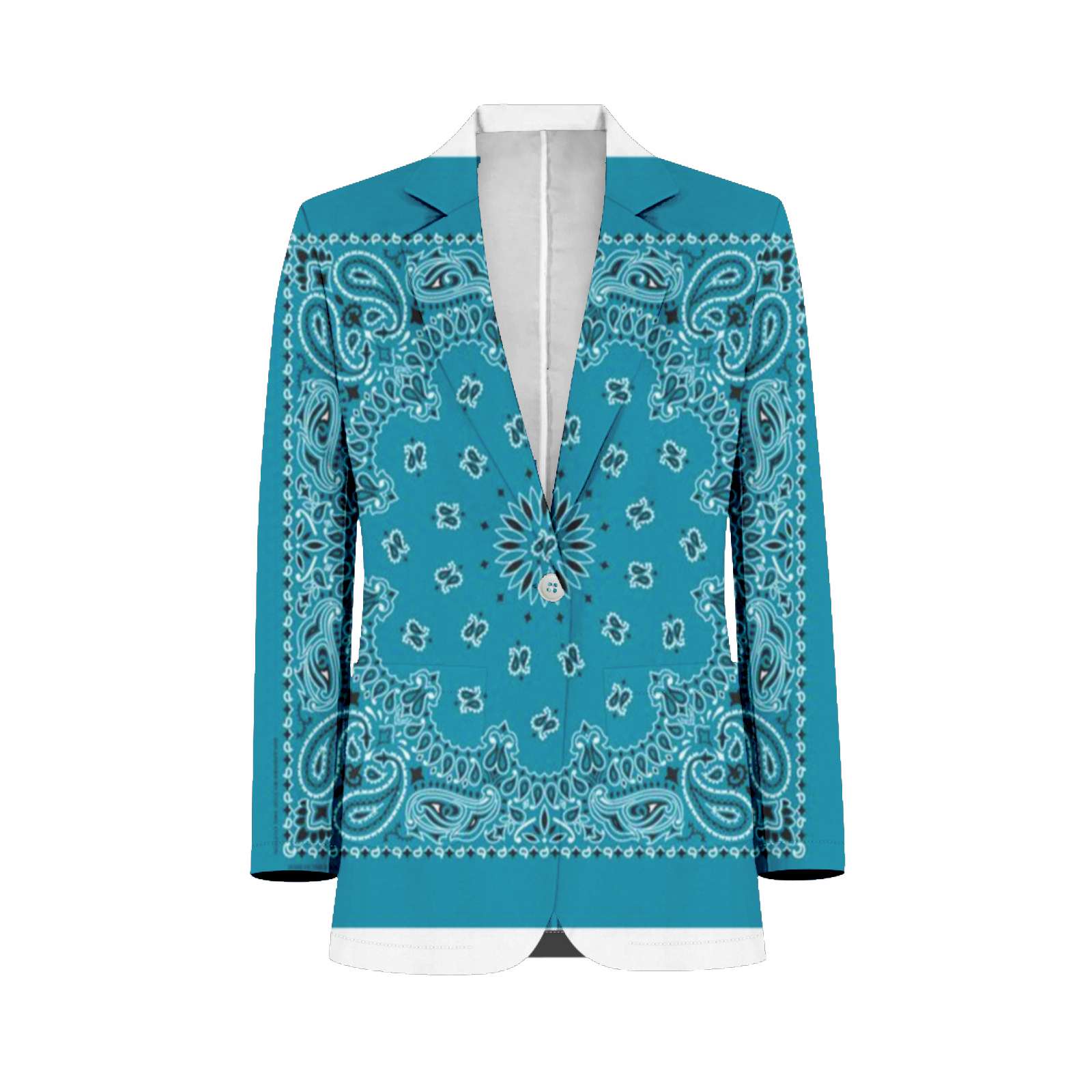 Paisley Bandana Mens Suits Shawl Collar Slim Fit Suit Mens Groom Jacket ...