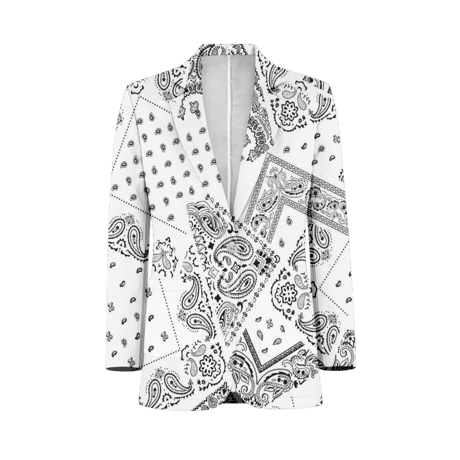 Paisley Bandana Pattern Customized Men's Suits full man Shawl Collar ...