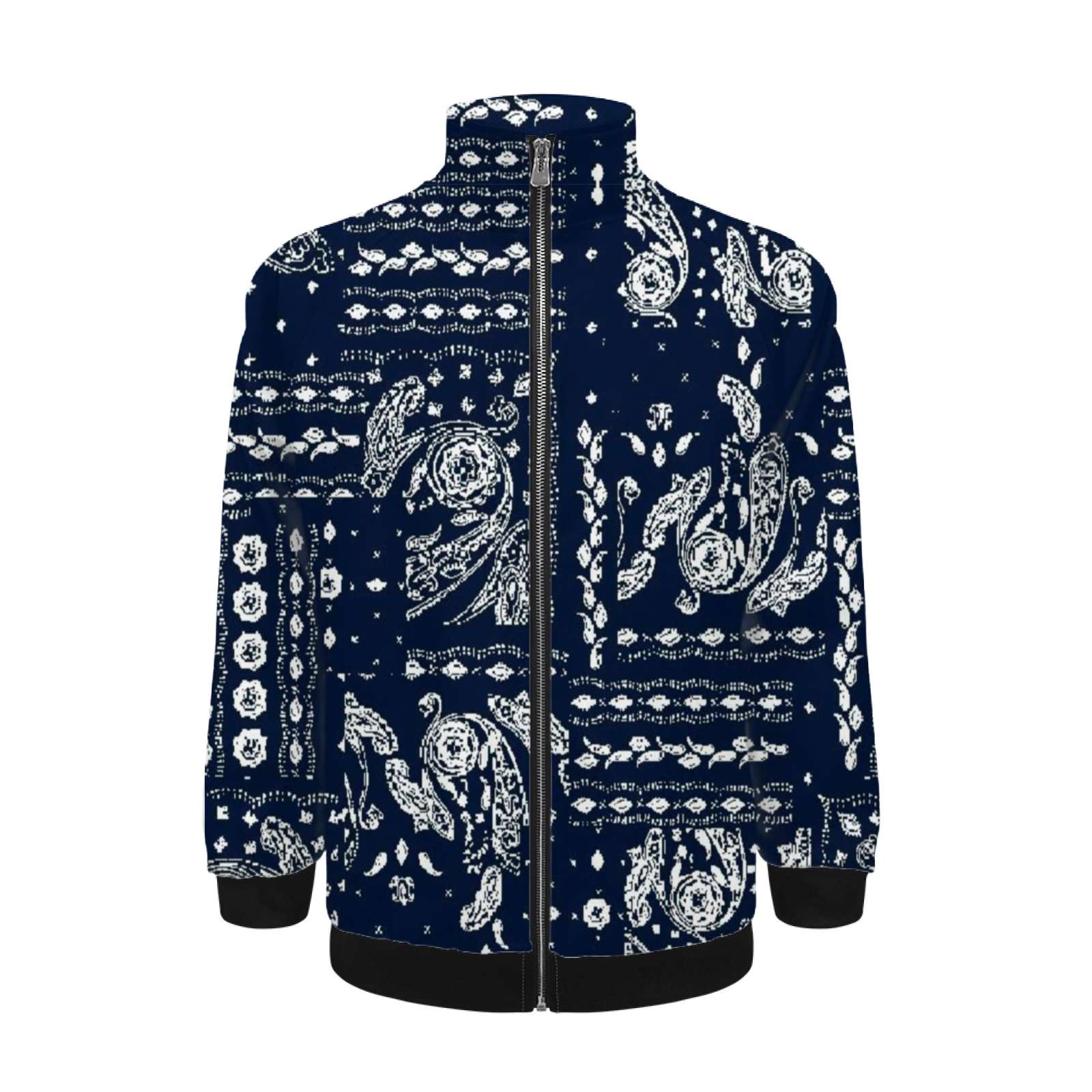 Paisley Bandana Print Jacket Men's Street Cool Long Sleeves Coat ...