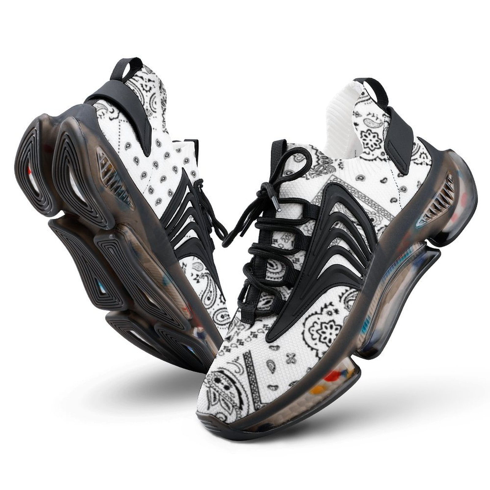 Paisley Bandana Print Walking Shoes for Men Woman Lightweight Tennis ...