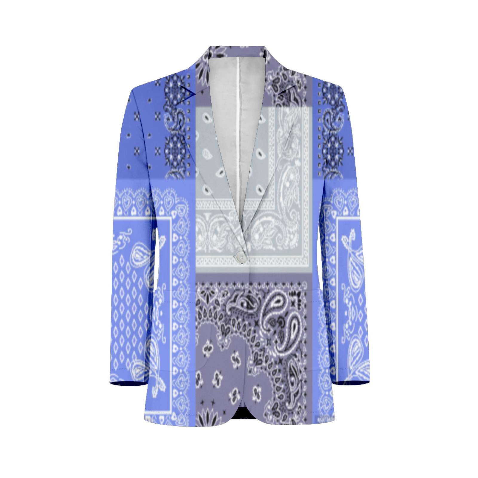 Paisley Bandana Prints Customized Men's Suits full man Shawl Collar ...