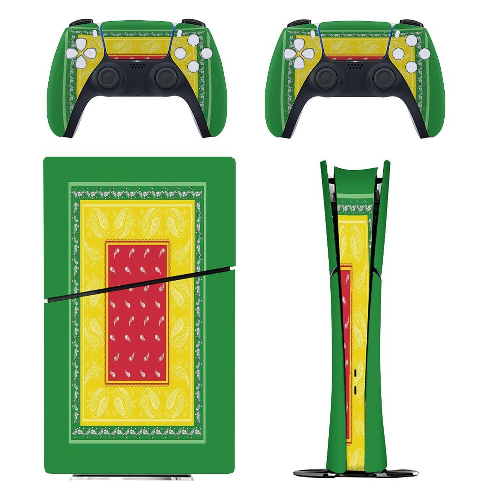 Paisley Bandana Rasta Hippie PS5/PS5 Slim Digital Disc Skin Sticker For ...