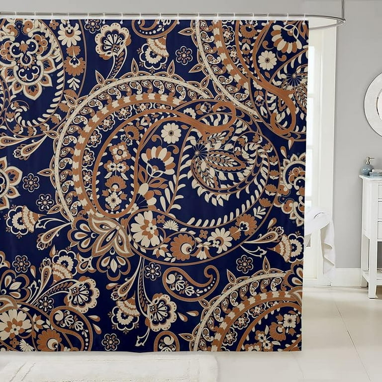 Indian Print Shower Curtain