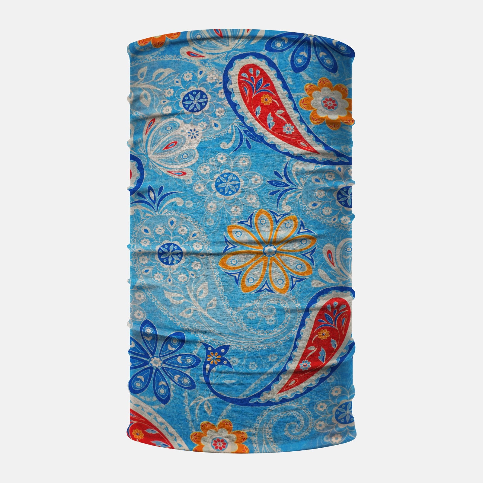 Paisley Blue Yellow Red Neck Gaiter - Walmart.com