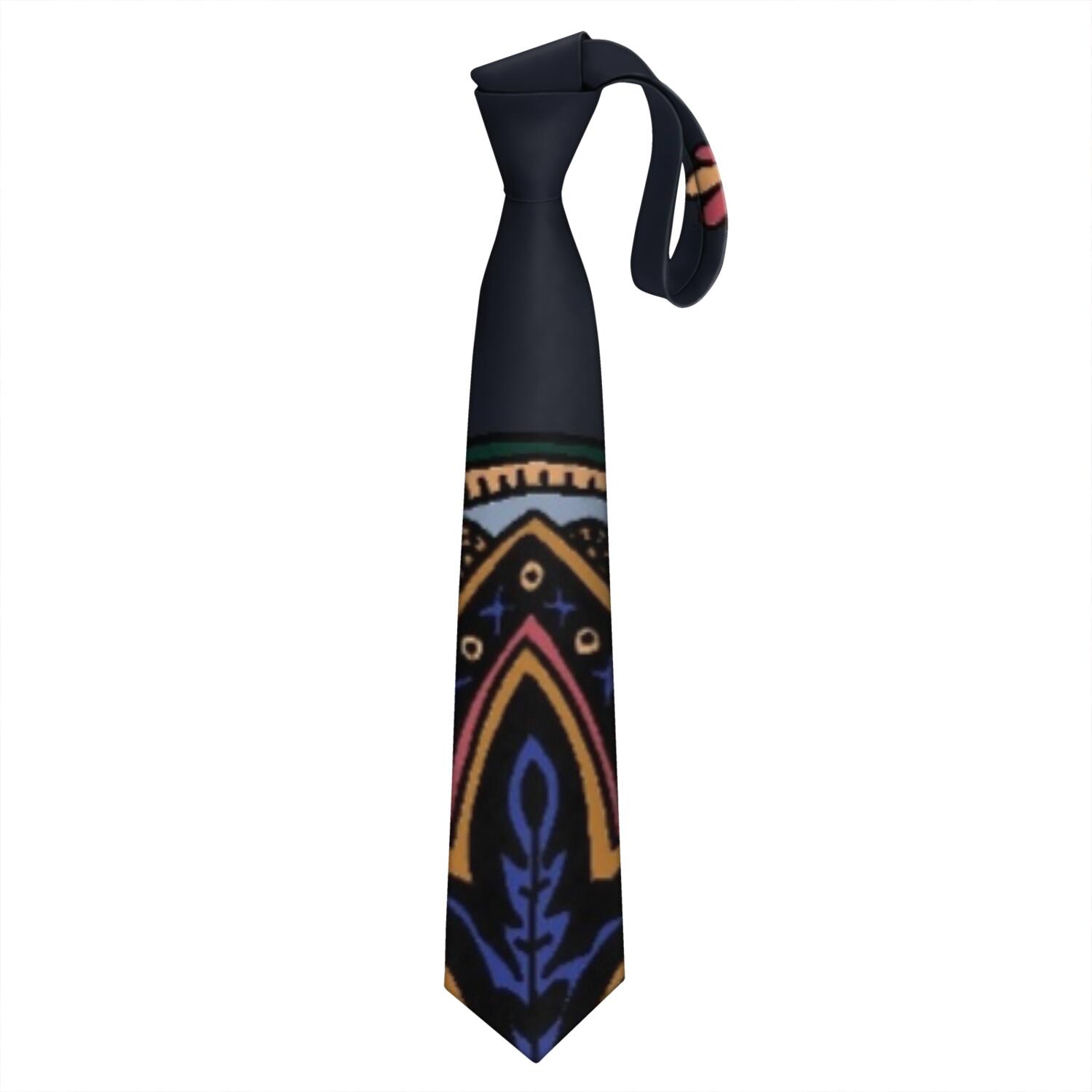 Paisley Boho Design Tie - Vintage Floral Satin Wedding Necktie for Men ...
