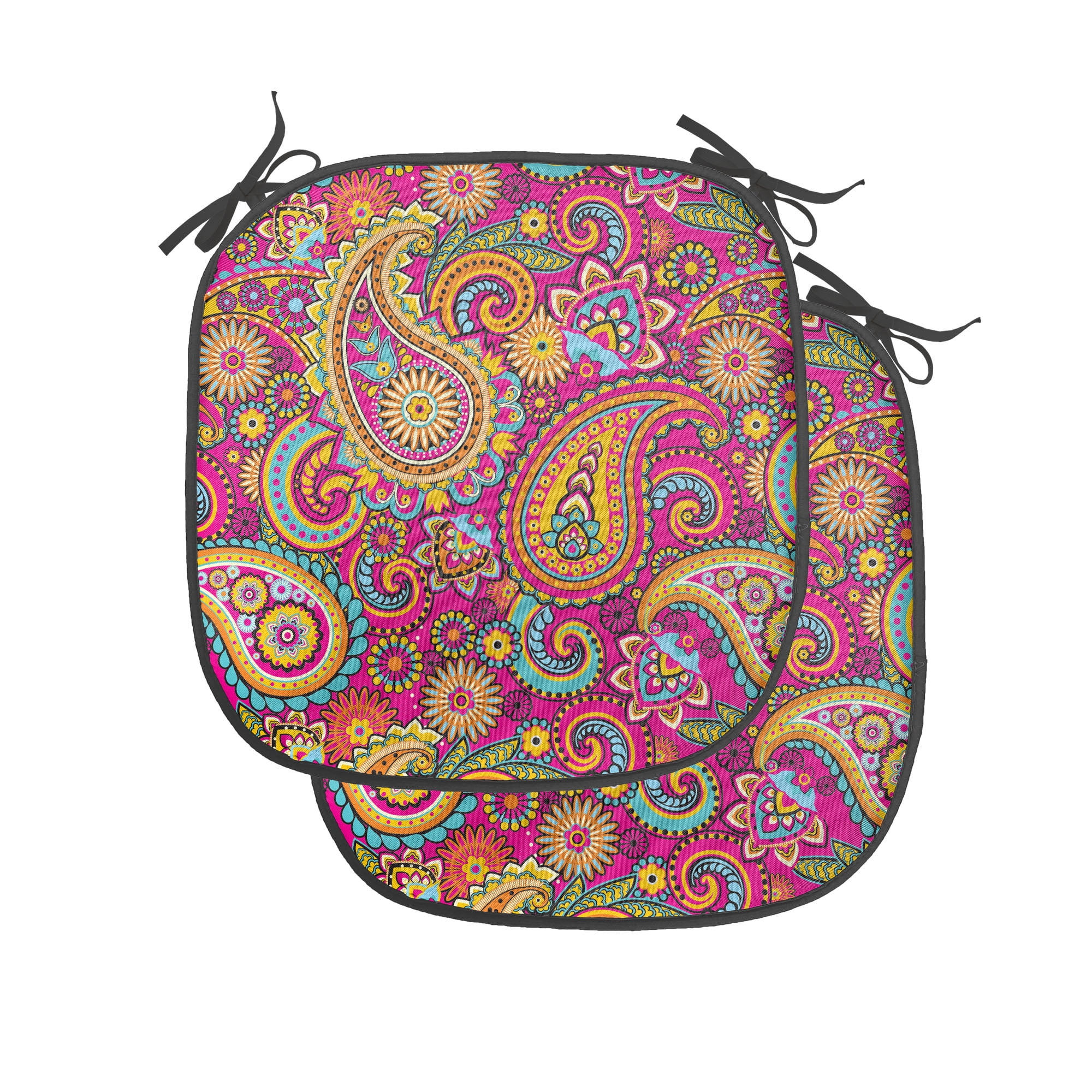 Paisley Chair Seating Cushion Set of 2, Paisley Patterns Based on ...