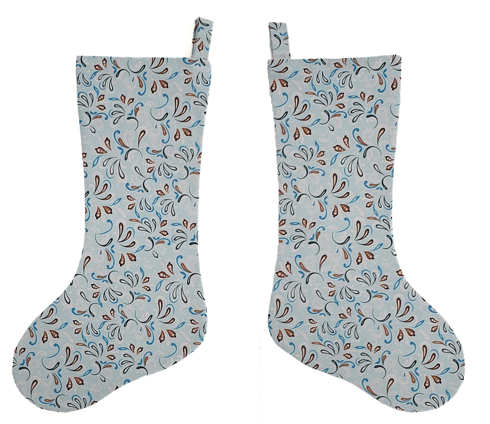 Paisley Christmas Stocking by Penny's Needful Things (Blue) (Two ...
