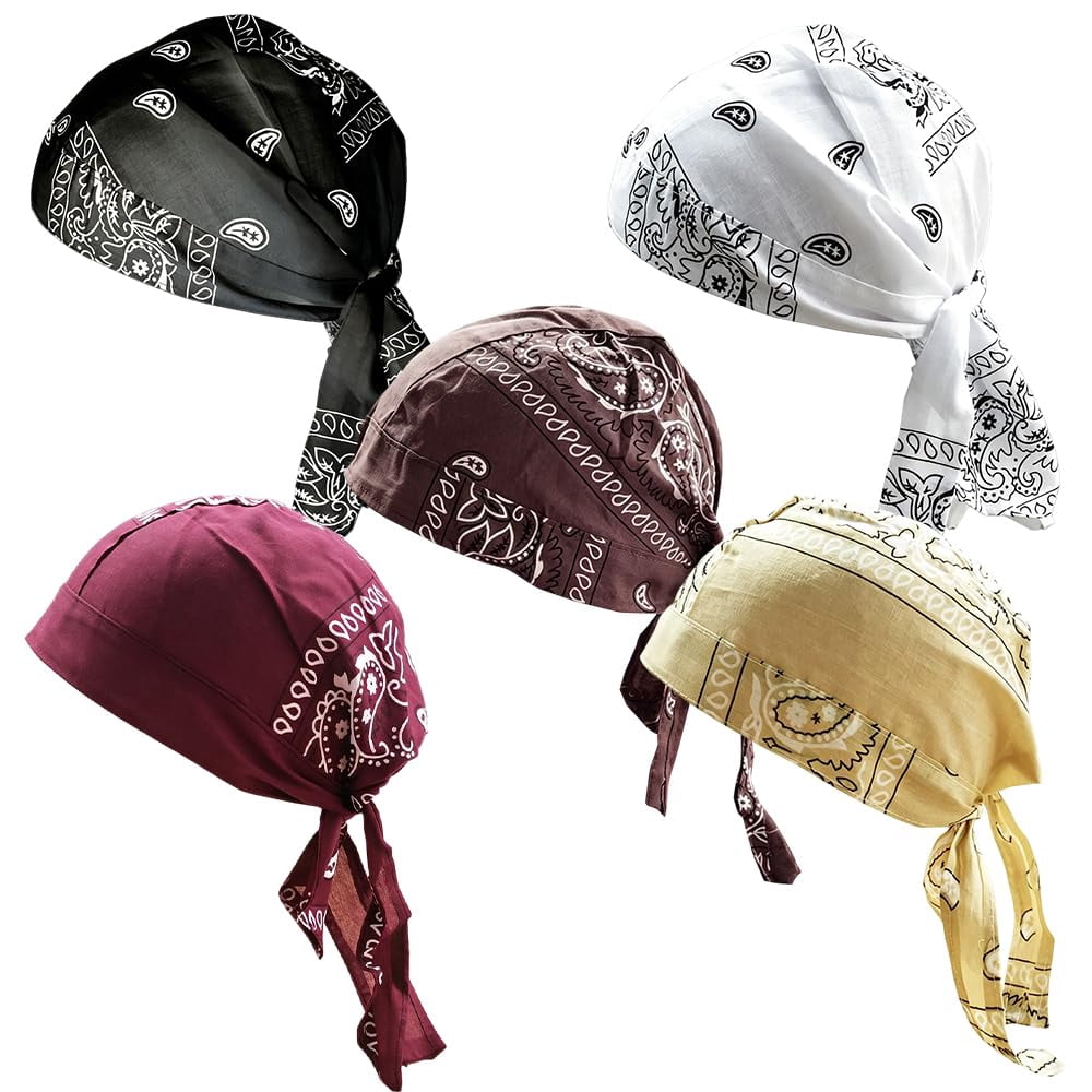 Paisley Cooling Headscarf Cap Set - 2026 New Bandana Beanie Motorcycle ...