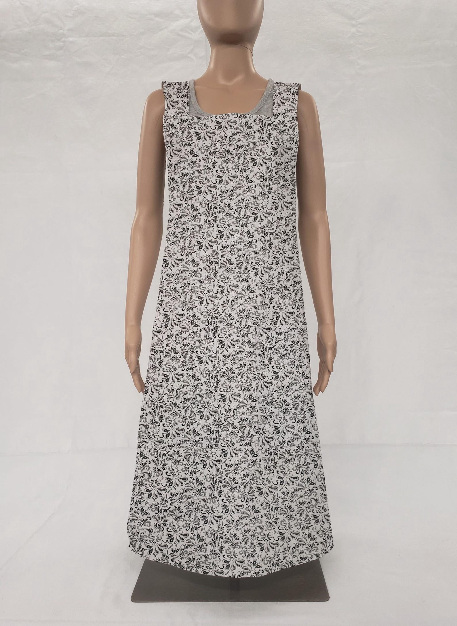 Paisley Cross Back Apron by Penny's Needful Things (Black & Gray ...