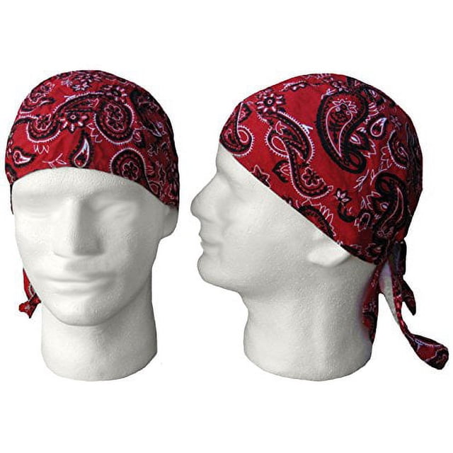 Paisley Doo Rag Du Rag Do Cotton Bandana Headwrap PICK COLOR Chemo Cap ...