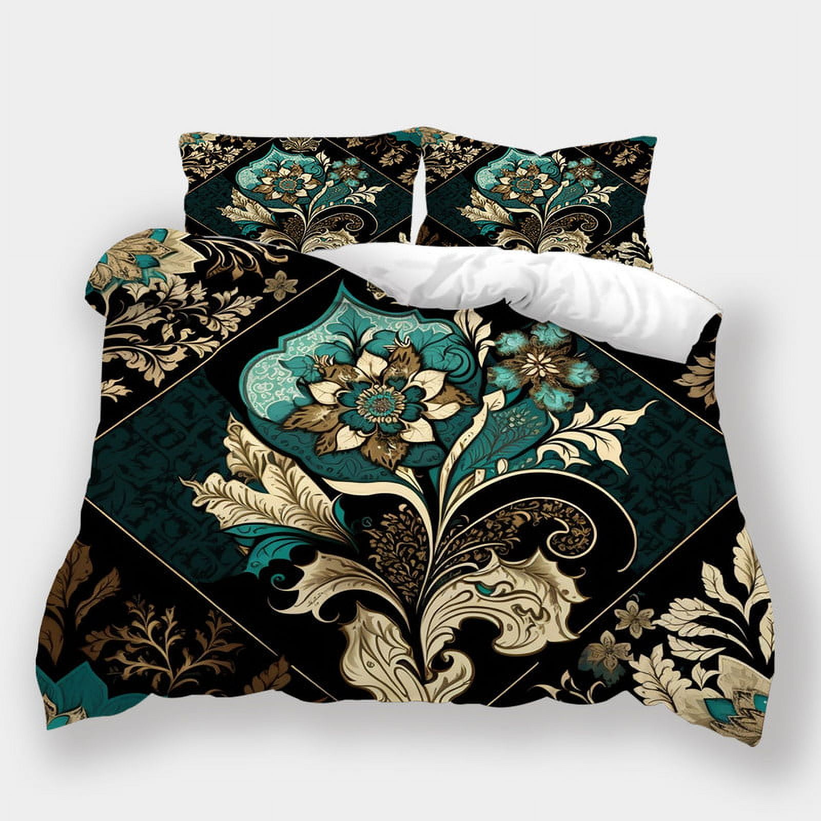 Paisley Duvet Cover Bedclothes India Style Bedspread Flower Bedroom Set ...