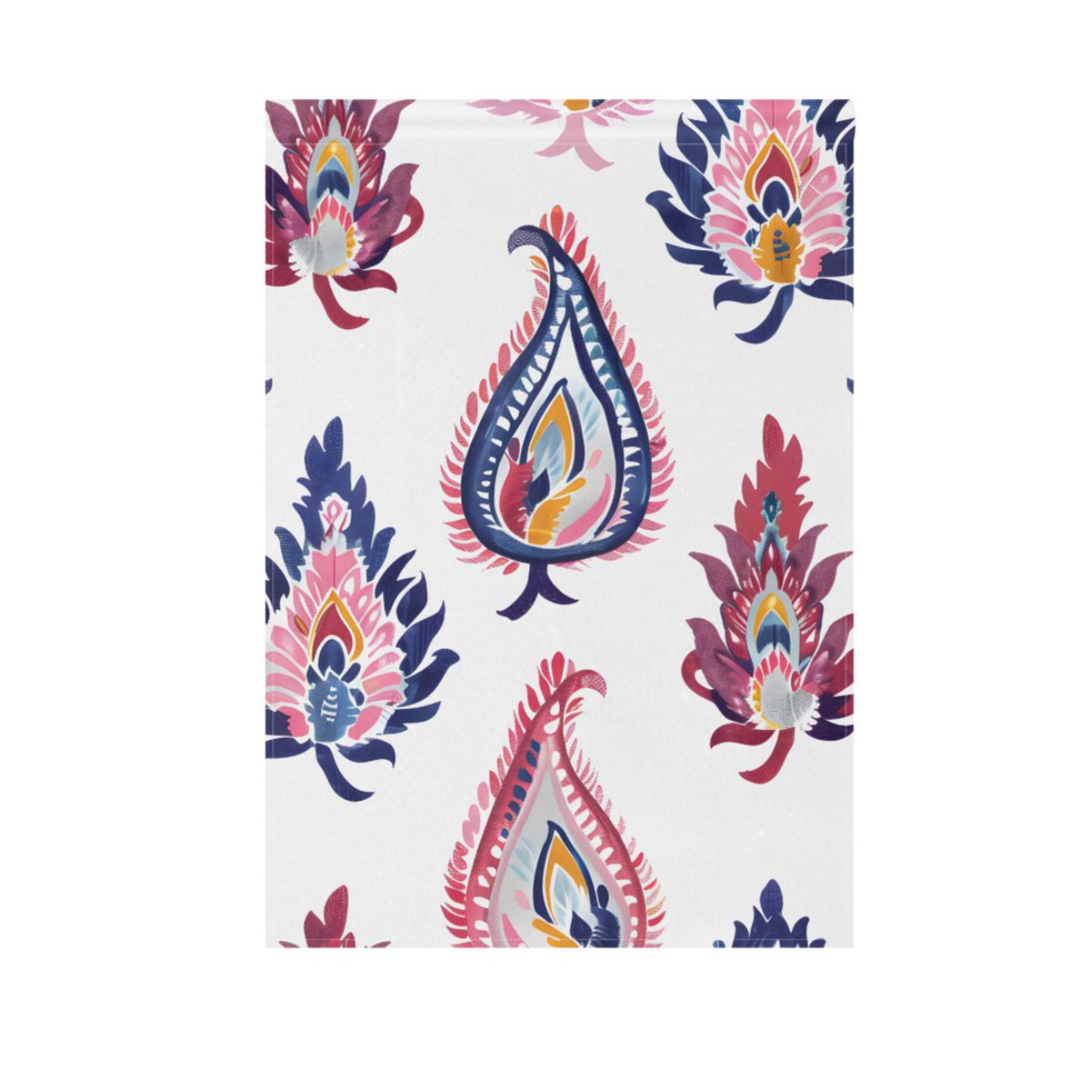 Paisley Embroidery Floral Garden Flag 12"x18" Double-Sided Yard Flags ...