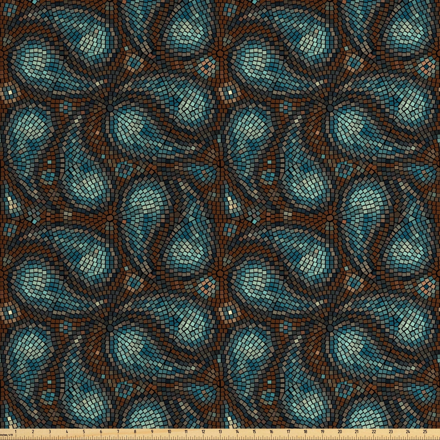 Ambesonne Paisley Fabric by the Yard Upholstery, Modern Teardrop Shapes ...