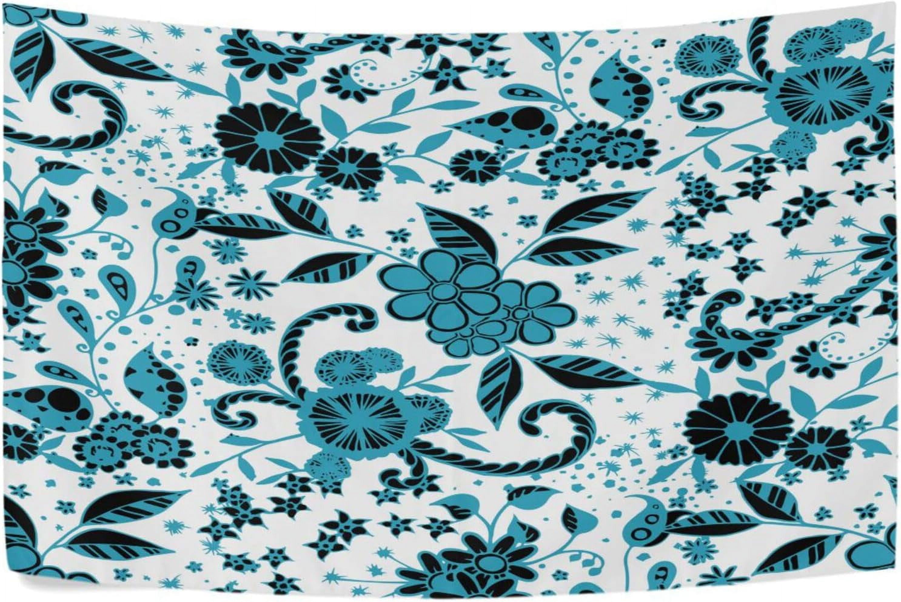 Paisley Flower Tapestry Aesthetic Tapestry Wall Hanging 90" x 60 ...