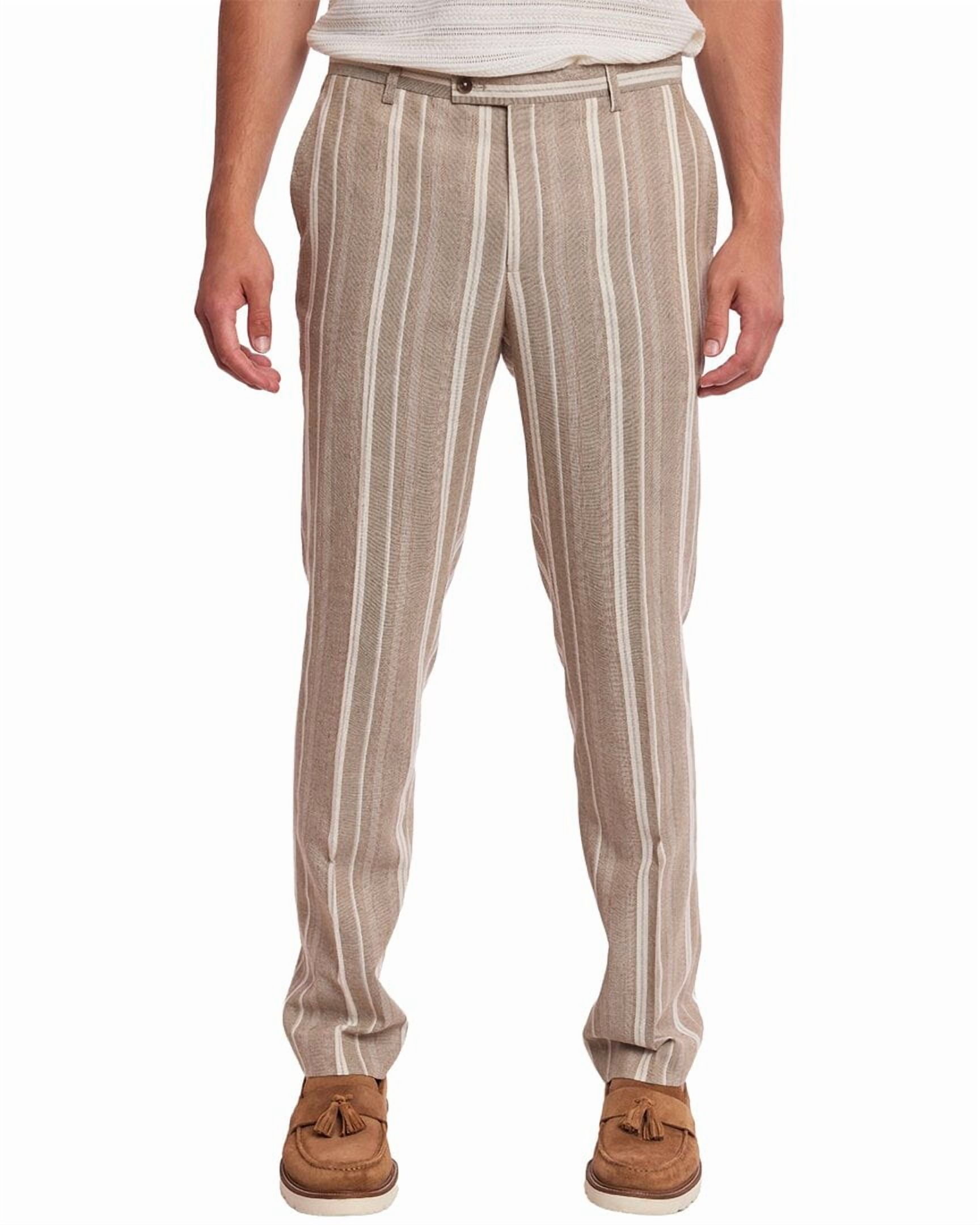 Paisley & Gray mens Downing Slim Fit Linen-Blend Pant, 33Wx32L ...