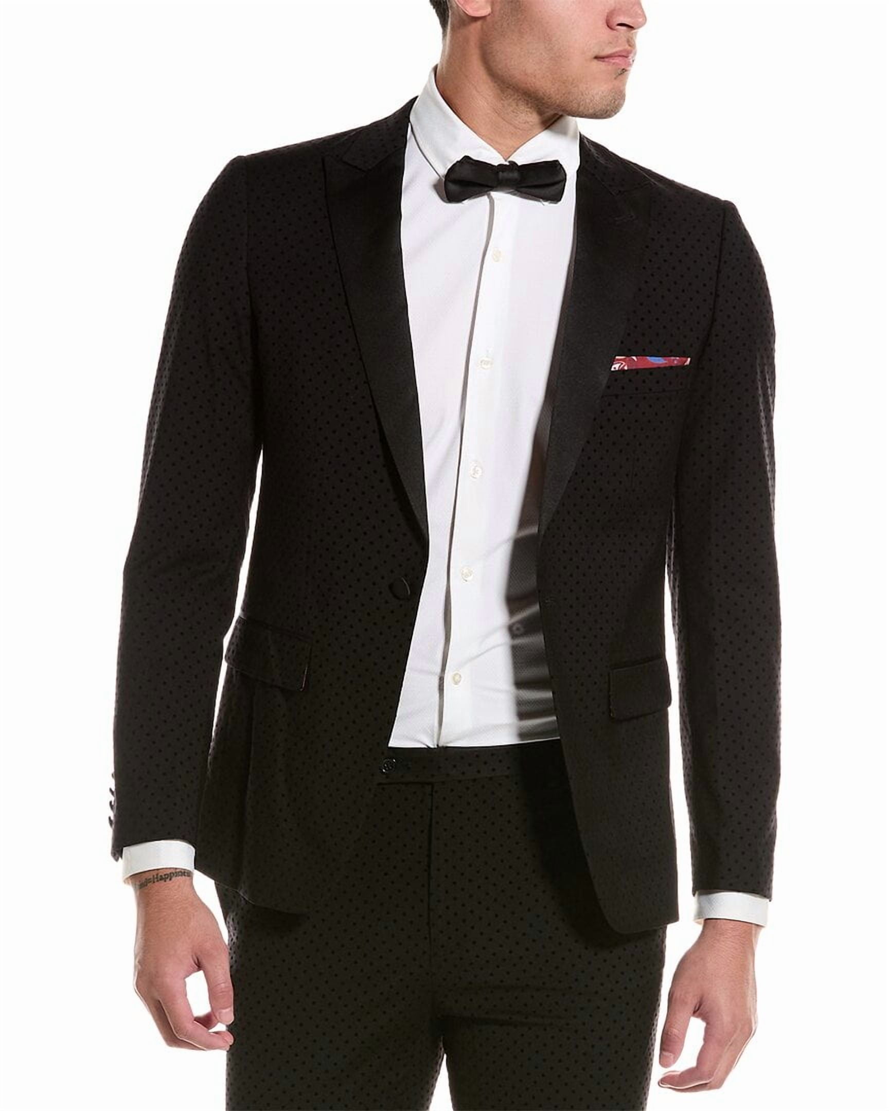 Paisley & Gray mens Grosvenor Slim Fit Tux Jacket, 44R, Black - Walmart.com