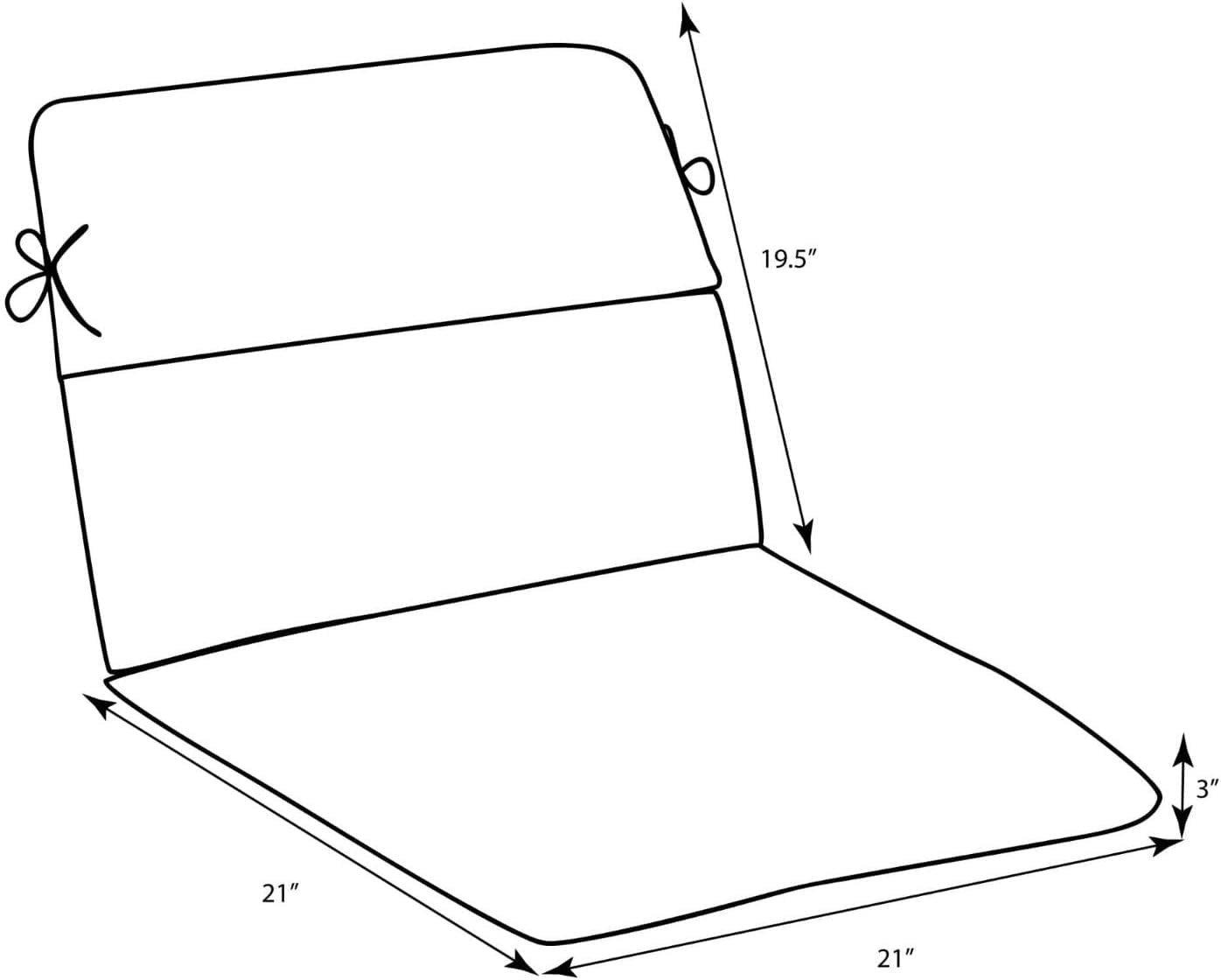 Paisley Indoor/Outdoor 1 Piece Split Back Round Corner Chair Seat ...