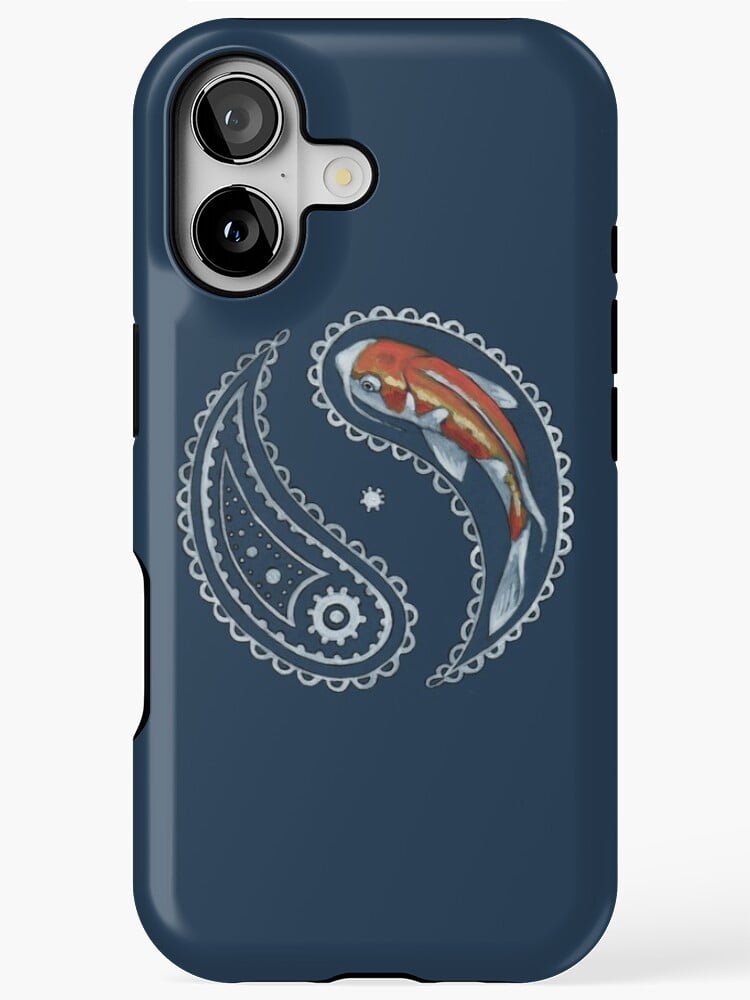 Paisley Koi Fish Pattern Artwork Protective and Compatible iPhone 11-17 ...
