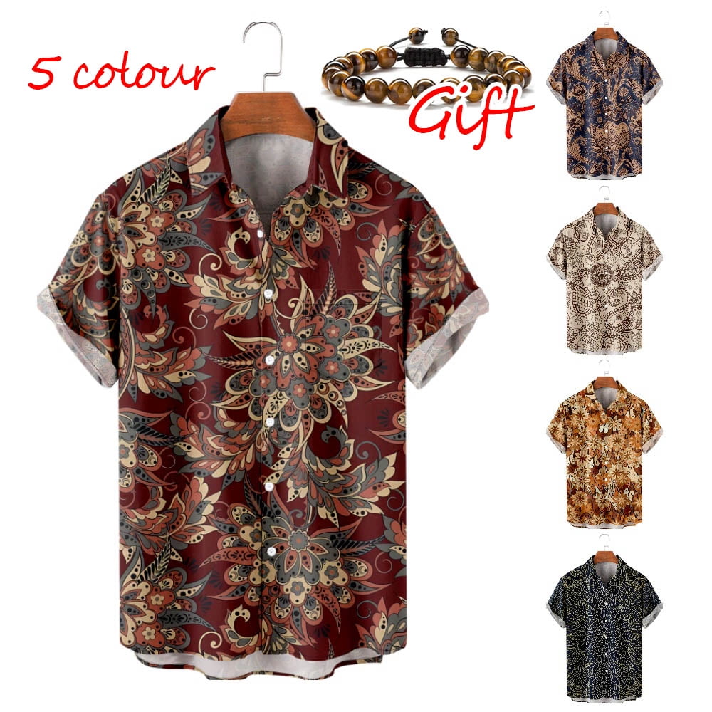 Paisley Men Summer Shirt Fashionable and Unique Top Hawaiian Top for ...