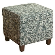 Free Shipping! Mainstays Boucle Cloud Storage Ottoman, Sage, 17.5x17 ...