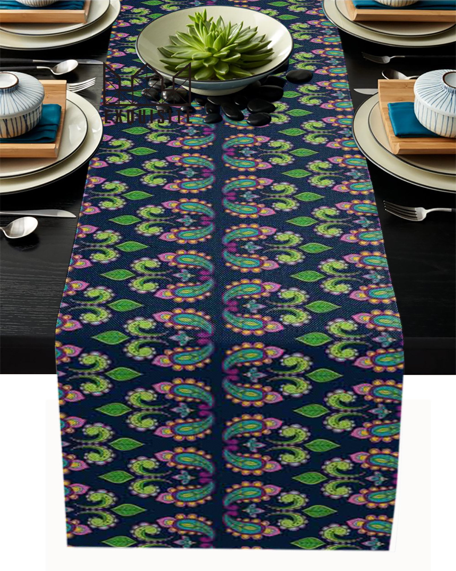 Paisley Pattern Tile Fill Coffee Table r Dinner Table ration Wedding r ...