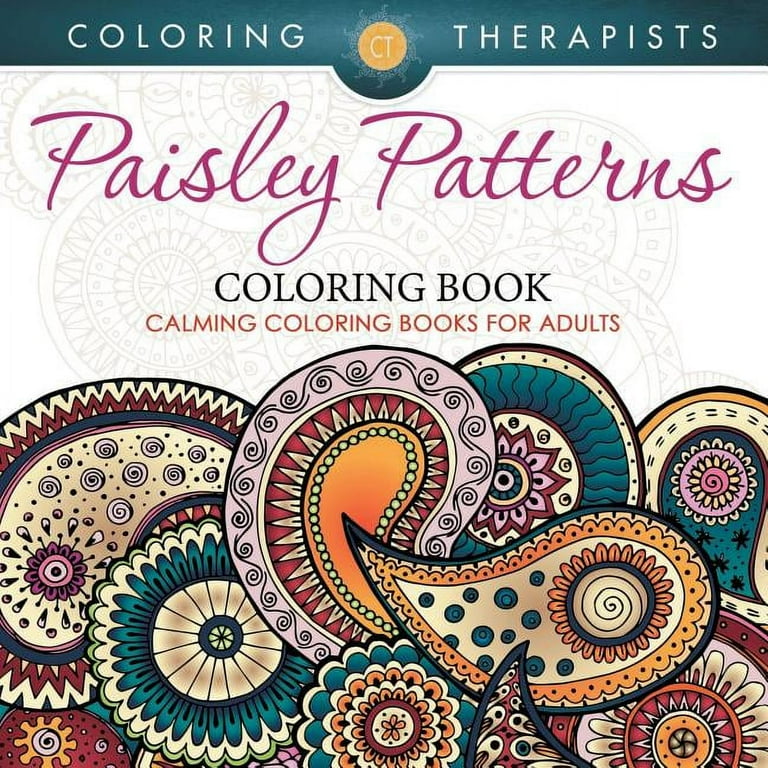 paisley pattern designs coloring pages