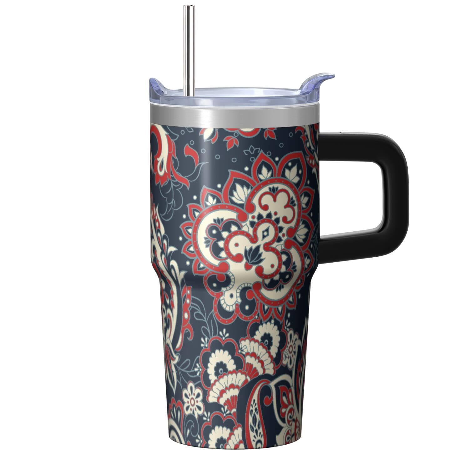 Paisley Print 20OZ Stainless Steel Coffee Mug Insulated Travel Cup with ...