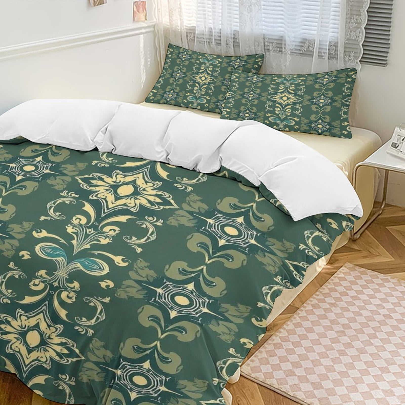 Paisley Print Bedding Set Duvet Cover for Kids Teen Boys Modern ...