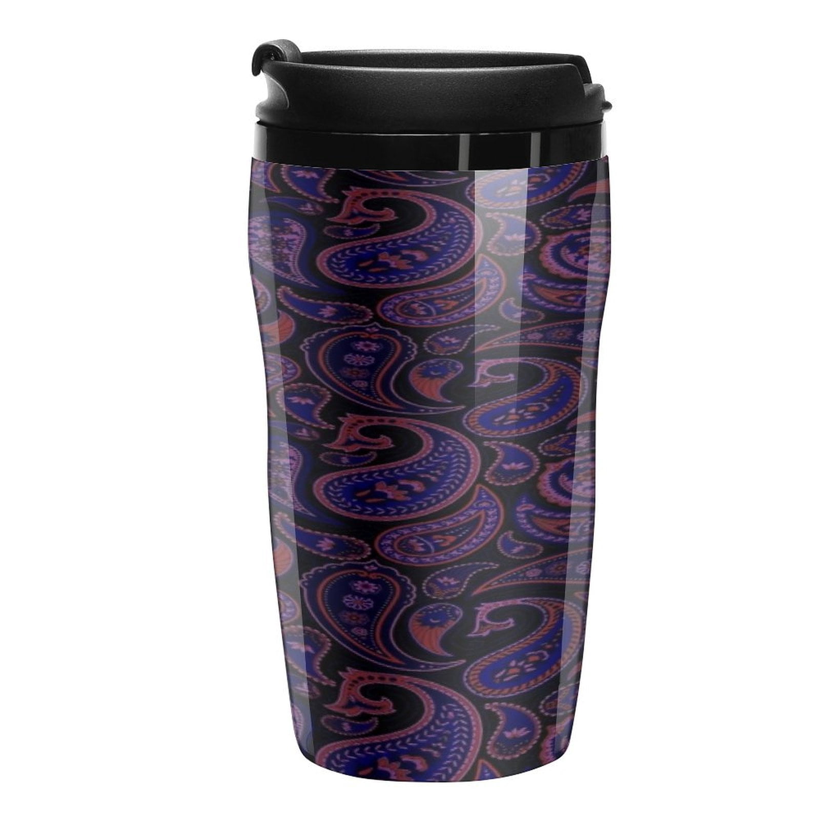Paisley Print Clouds Indigo Paisley Colors Double Walled Coffee Cup ...