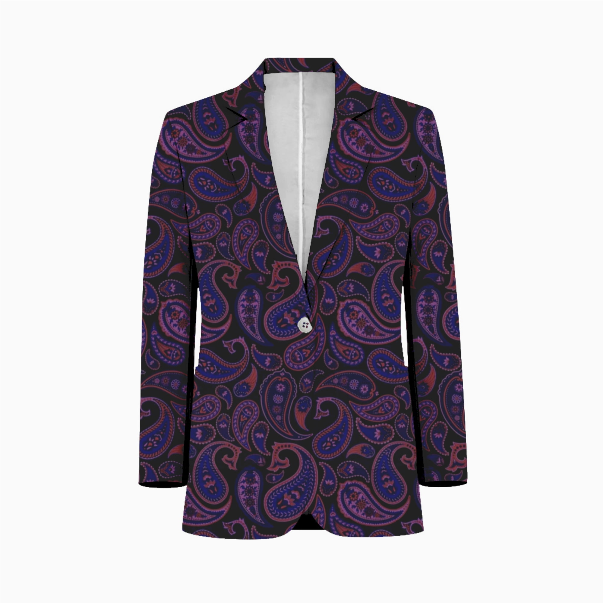 Paisley Print Clouds Indigo Paisley Colors Mens Suits Shawl Collar Slim ...