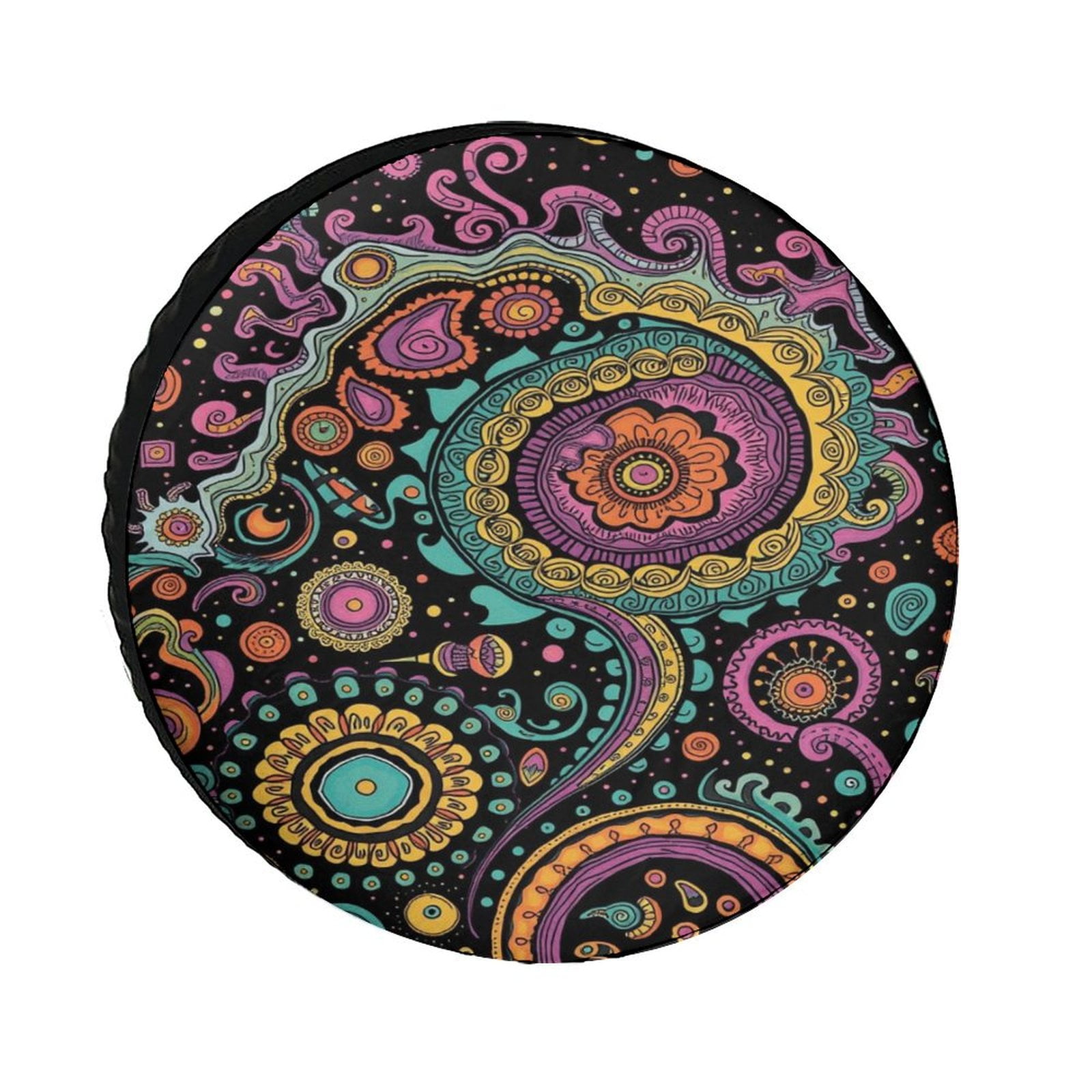 Paisley Print Spare Tire Cover Weatherproof Wheel Camper Protectors ...