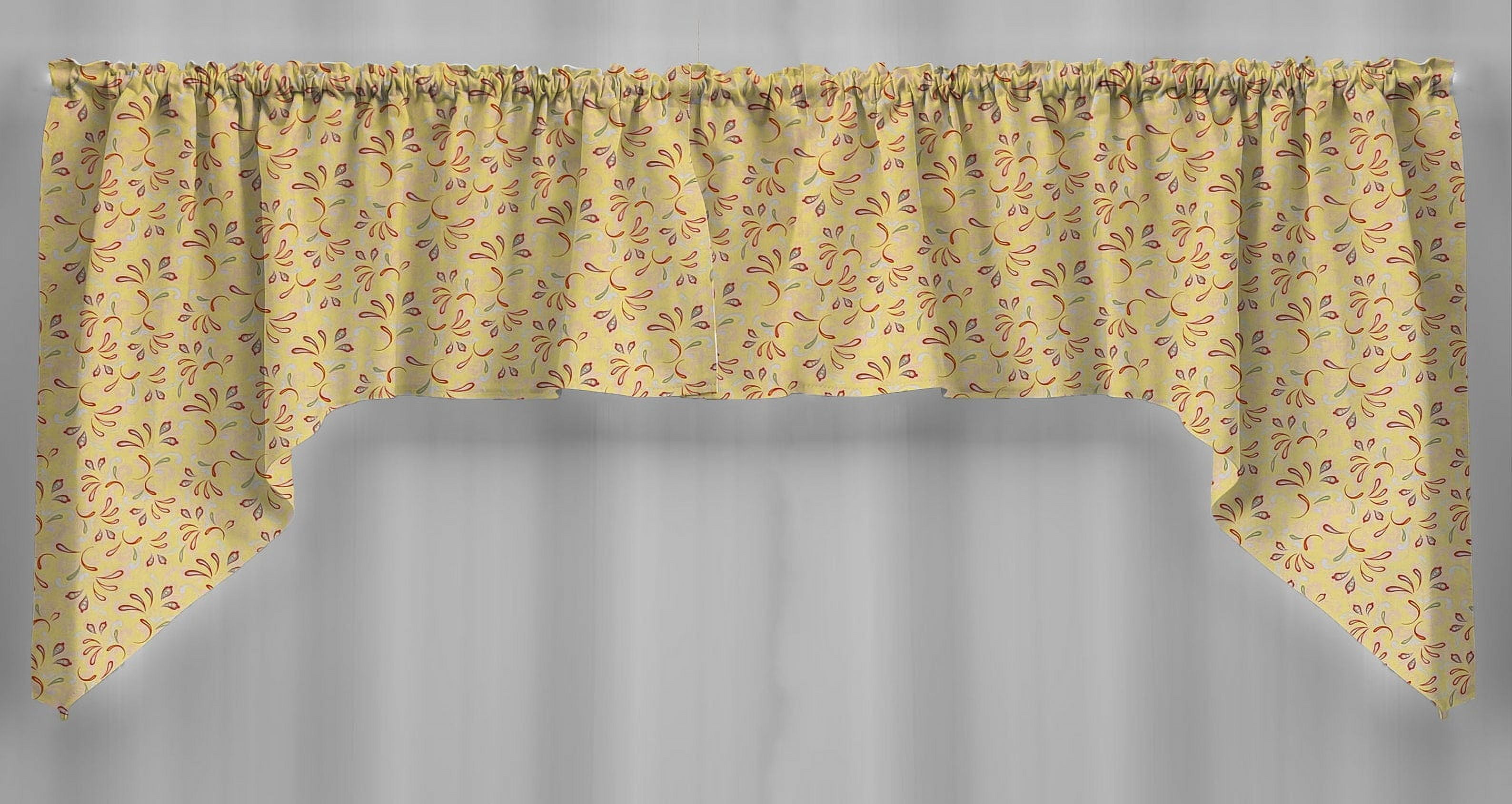 Paisley Swag Panels by Penny's Needful Things (Set of 2) 24 Inch Long ...