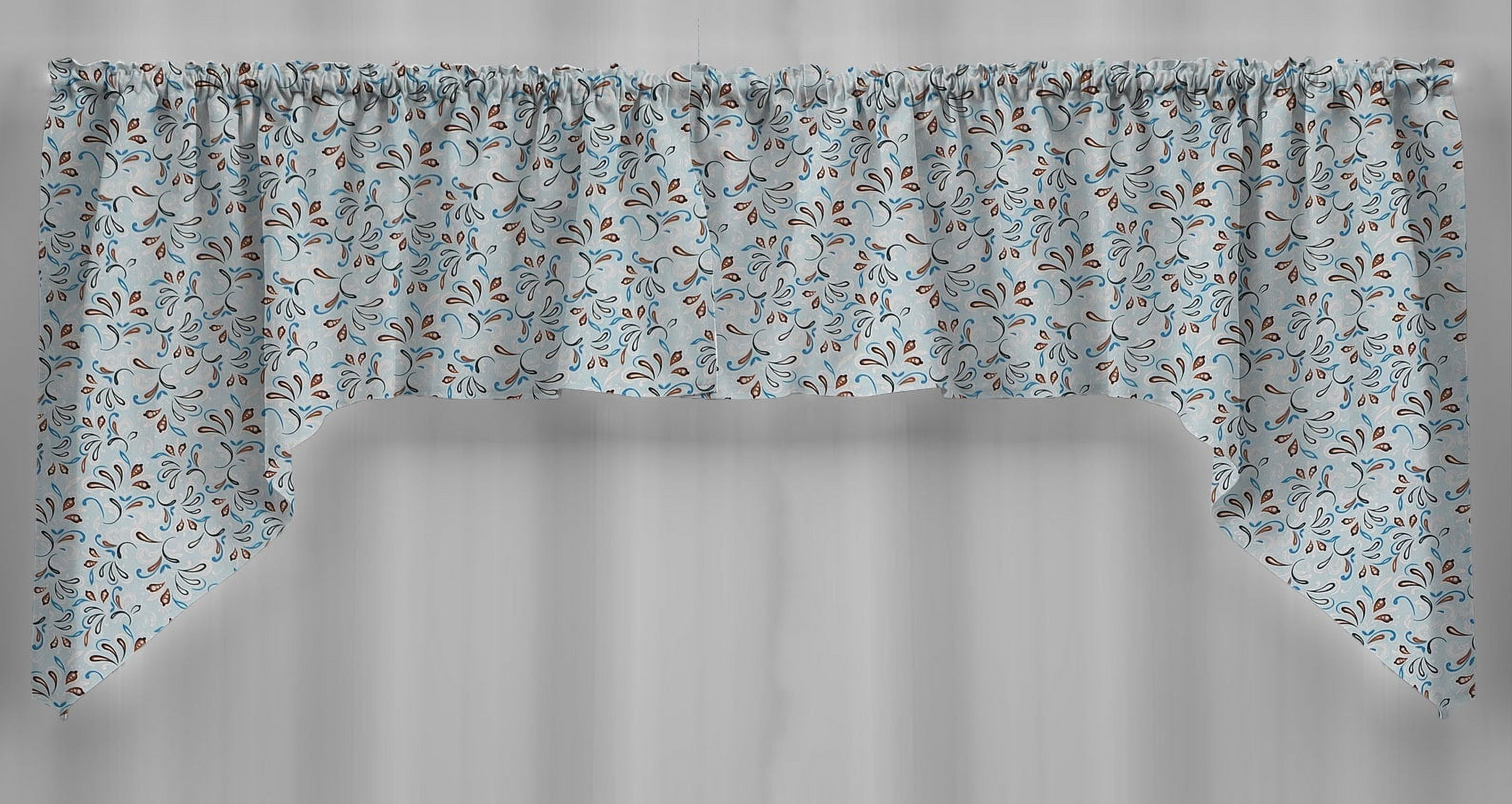 Paisley Swag Panels by Penny's Needful Things (Set of 2) 36 Inch Long ...