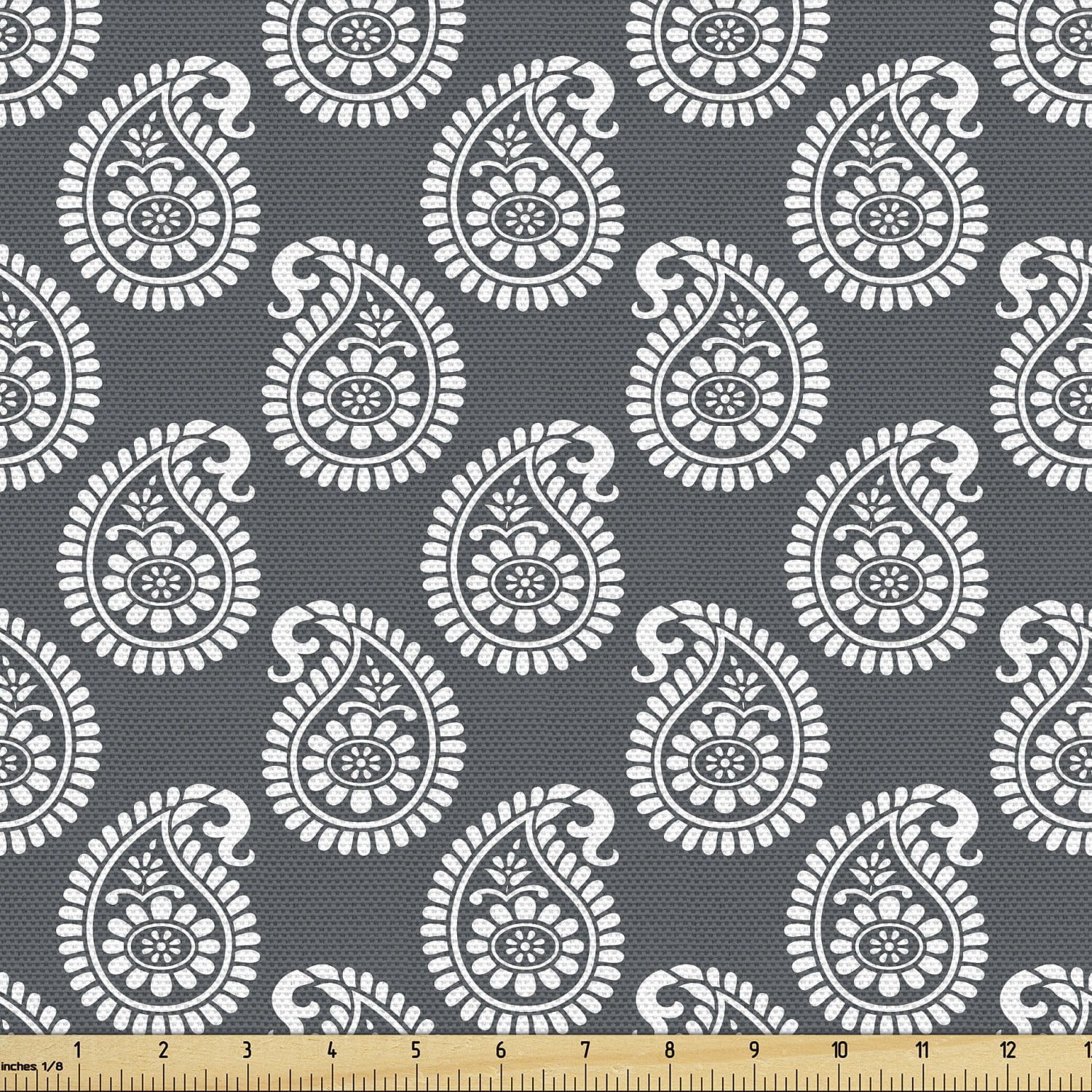 Paisley Upholstery Fabric by the Yard, Oriental Persian Middle Eastern ...