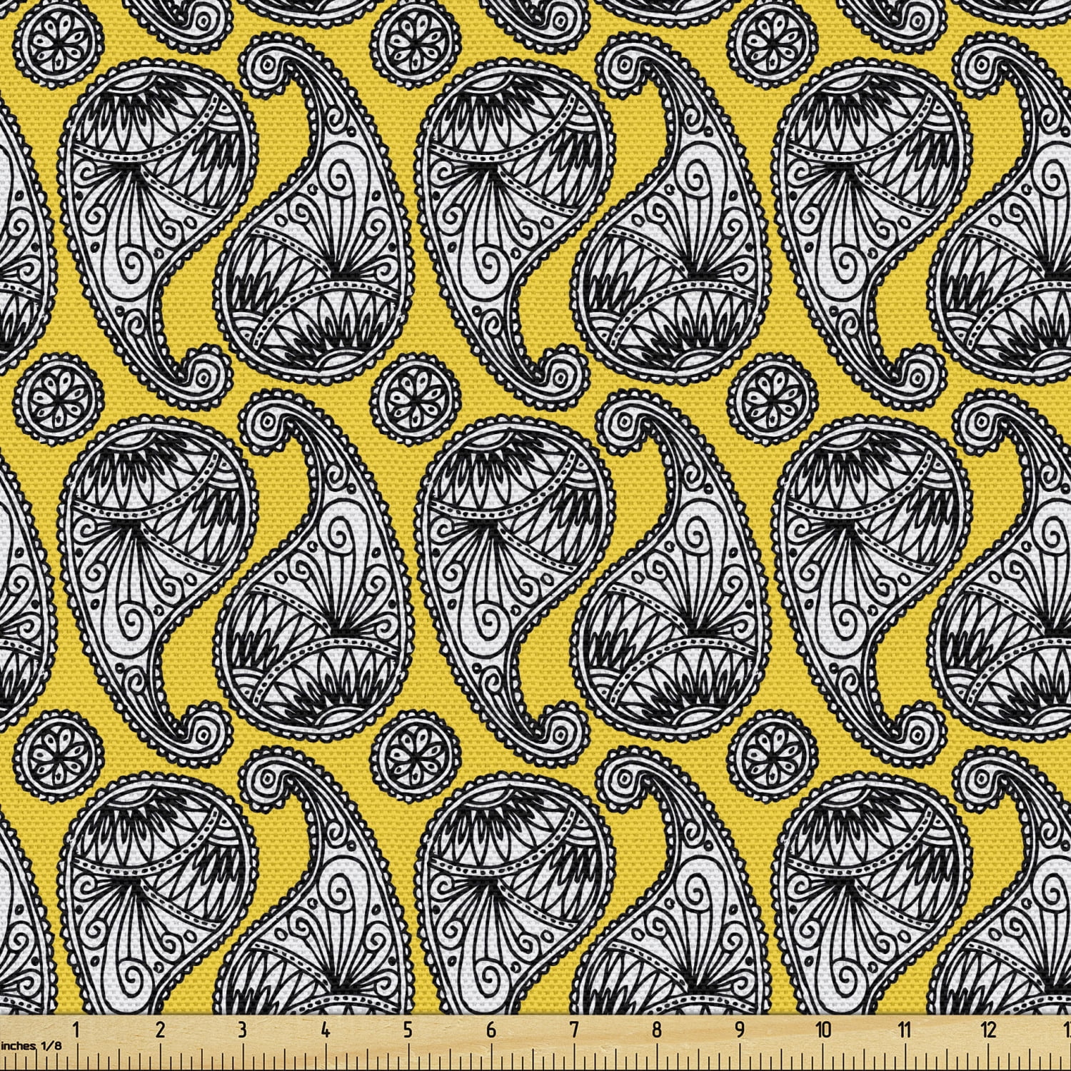 Paisley Upholstery Fabric by the Yard, Traditional Eastern Motifs ...