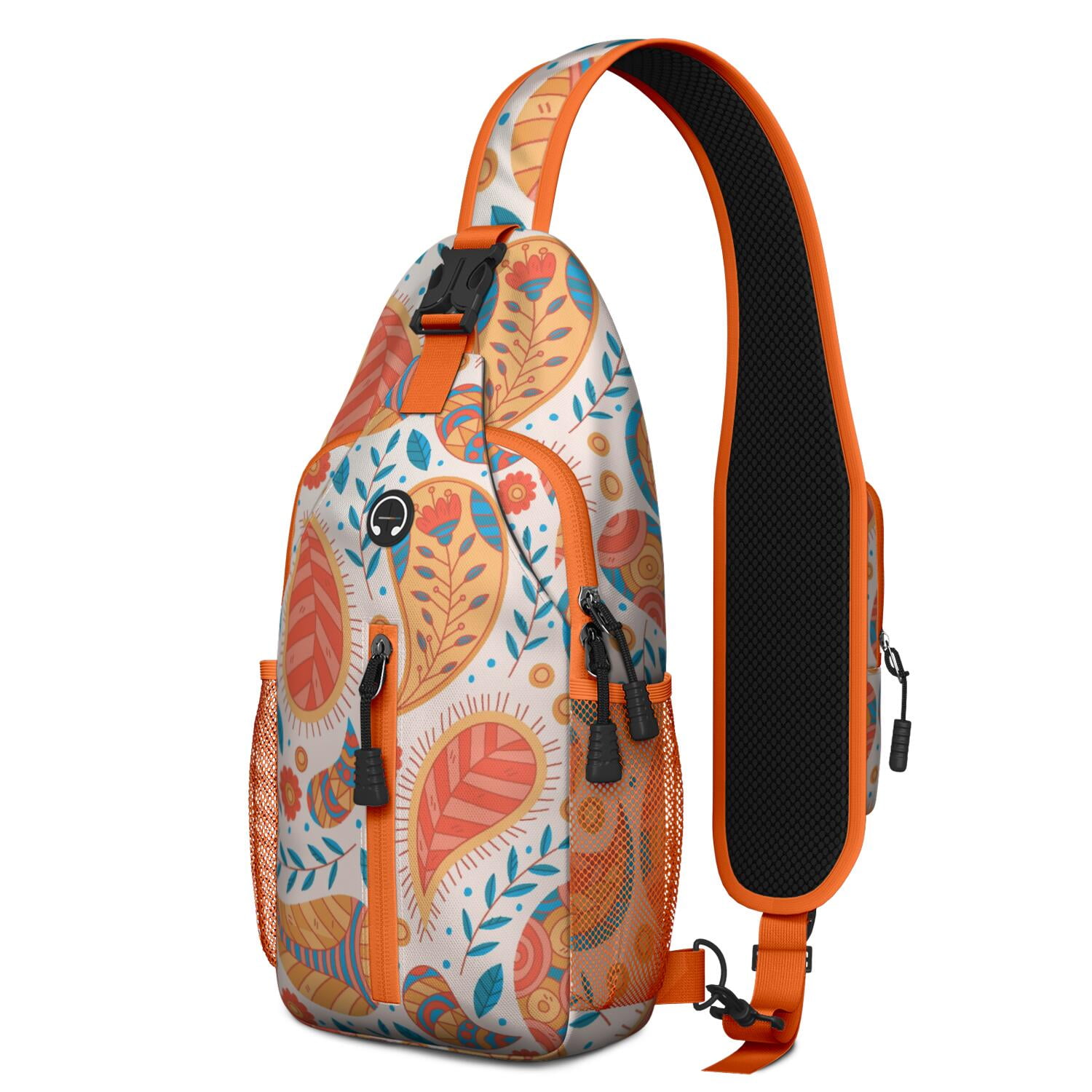 Paisley Vintage Boho Crossbody Bag – Floral Ethnic Pattern Colorful ...