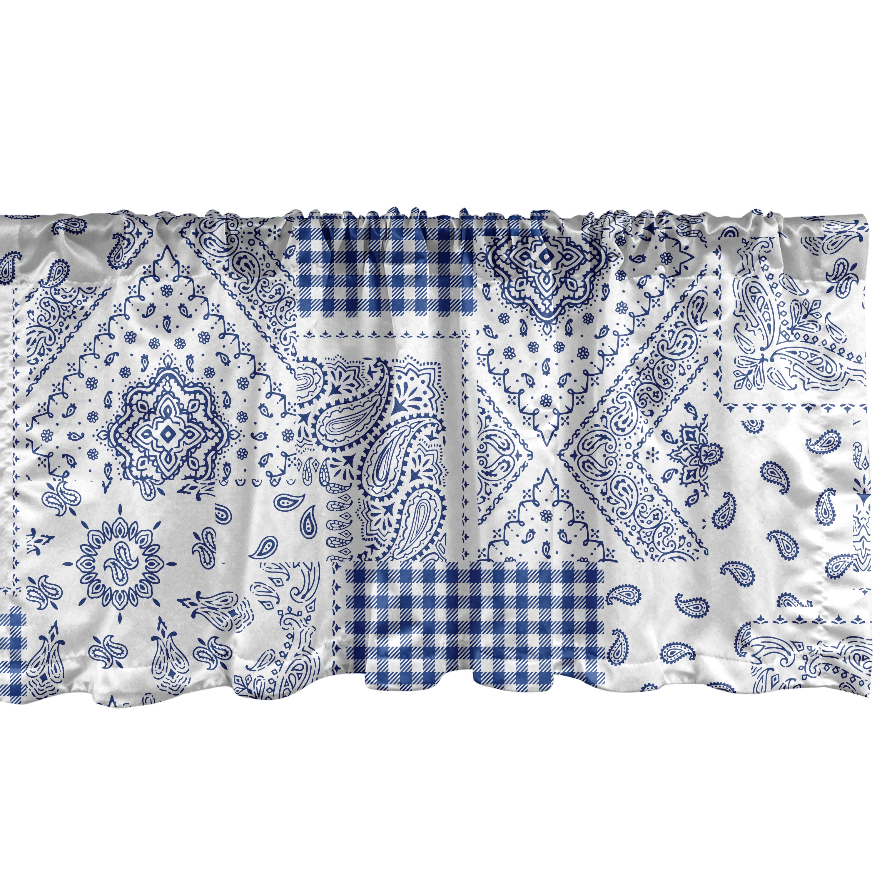 Paisley Window Valance, Modern Oriental Vibes Floral Motifs with ...