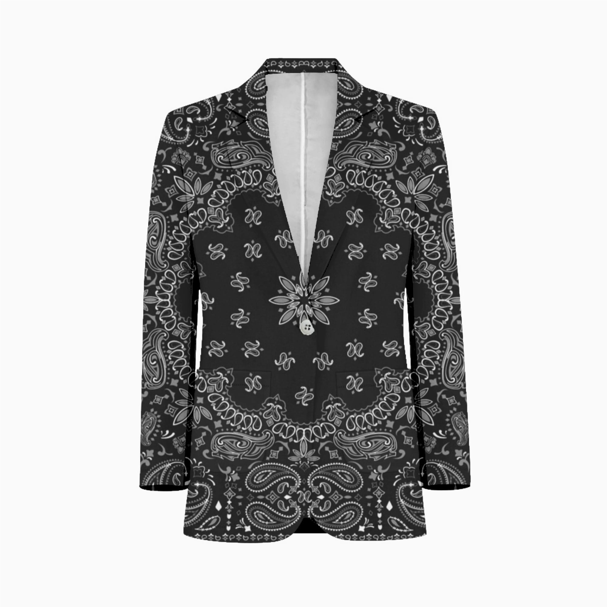 Paisley pattern Mens Suits Shawl Collar Slim Fit Suit Mens Groom Jacket ...