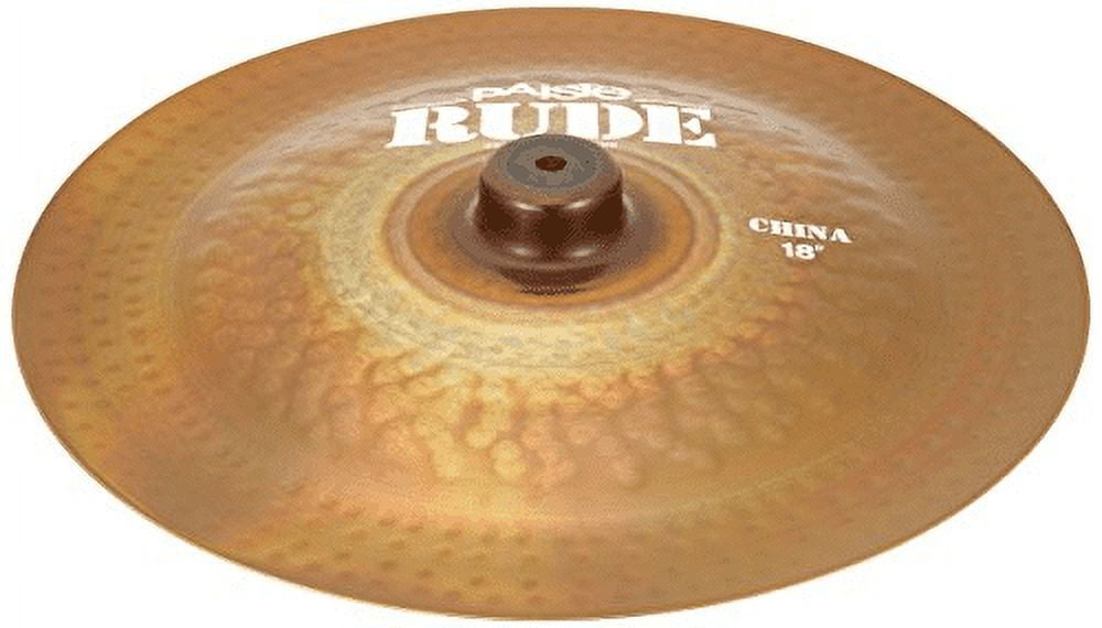 Paiste 1122618 Rude Series 18 Inch China Cymbal With Integrated Bell ...