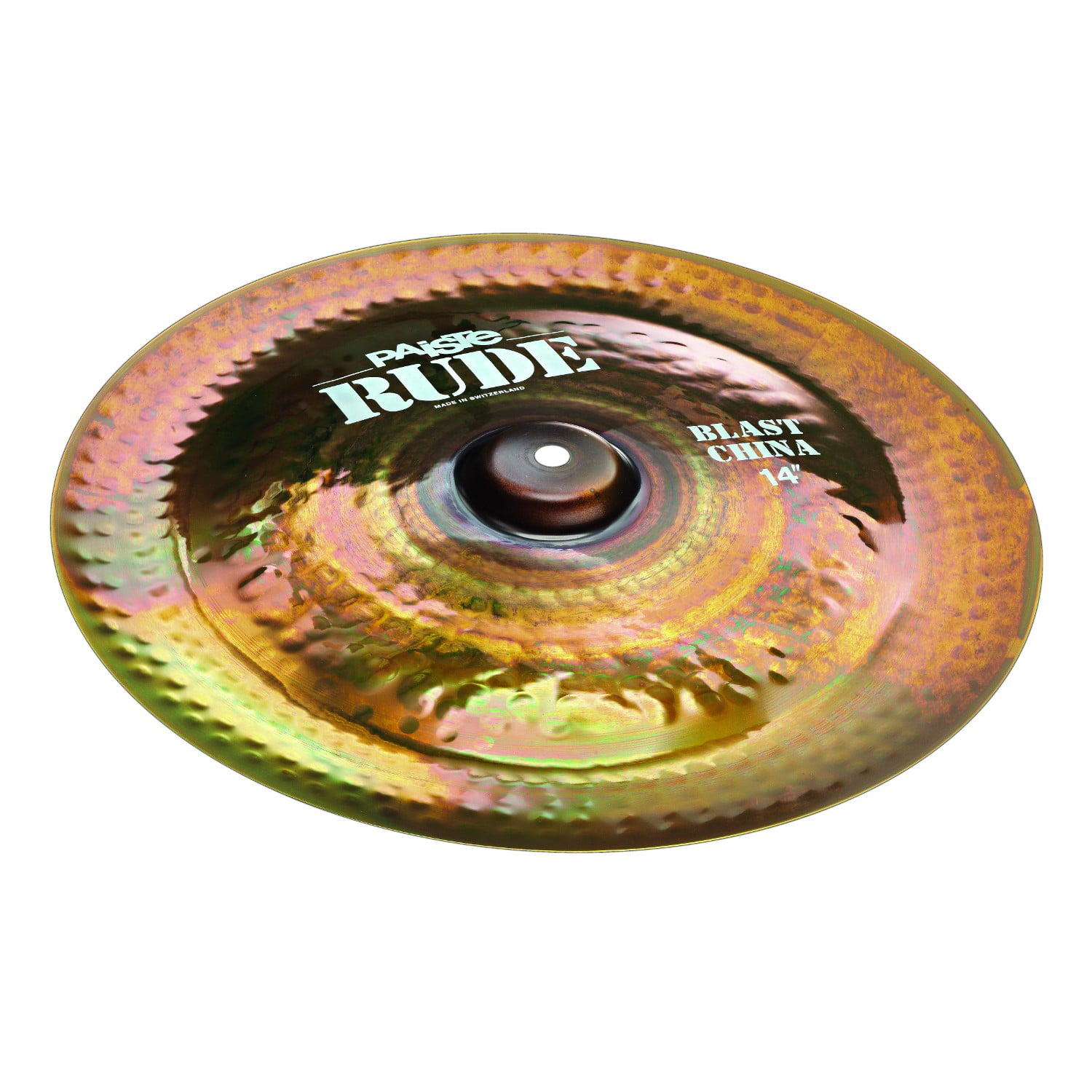 Paiste 1125214 Rude Series 14 Inch Blast China Cymbal With Medium Long ...
